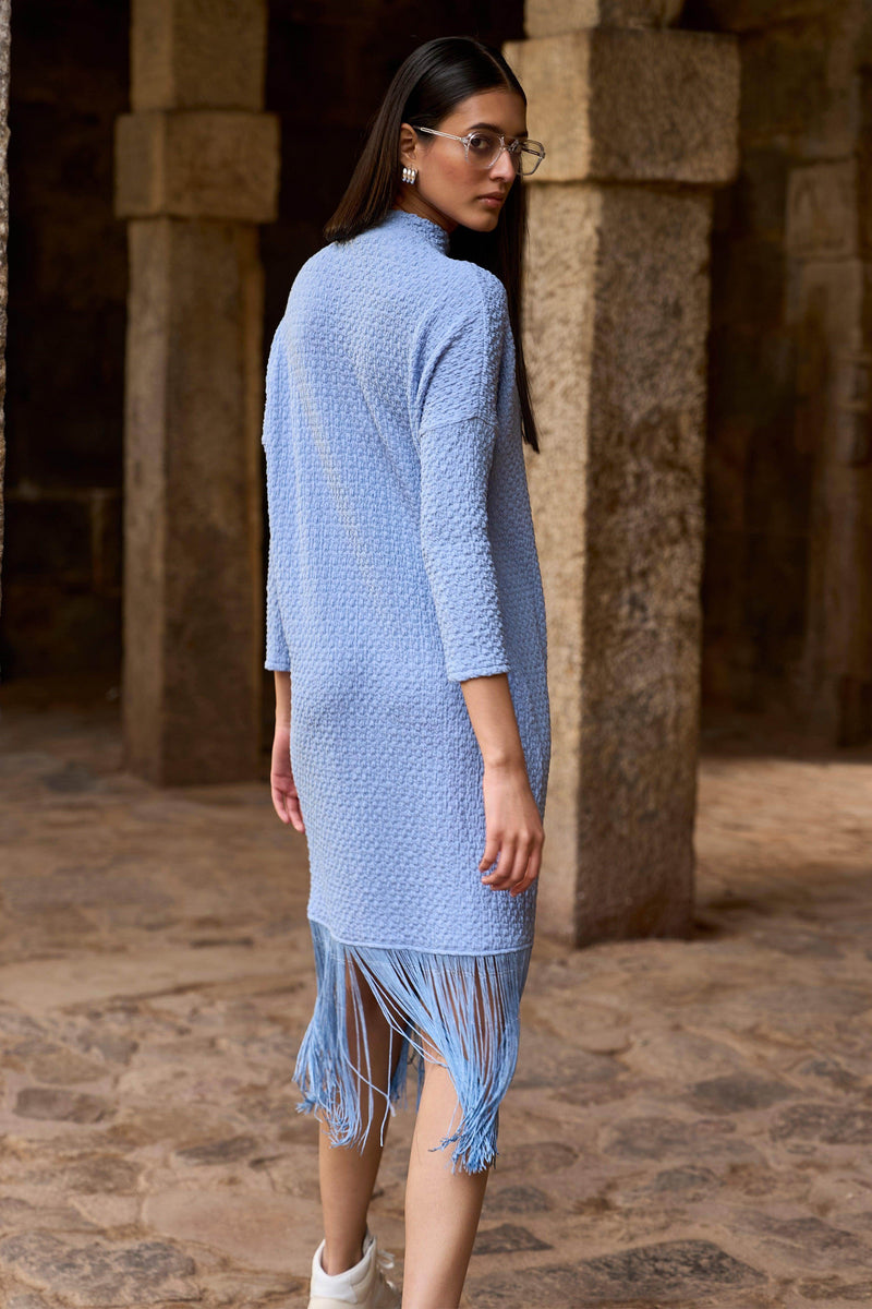 Textured Knit Fringe Midi – dash and dot