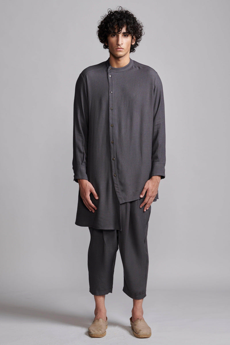 Uneven Hem Long Shirt – dash and dot