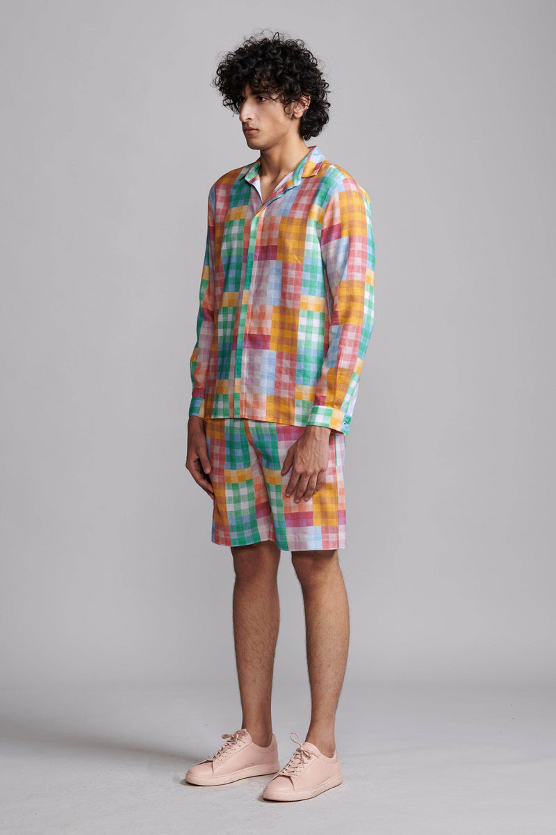 Multicolour Check Set – dash and dot