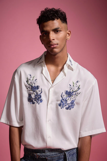 Placement Embroidered Shirt | Washed Belted Jean – dash and dot