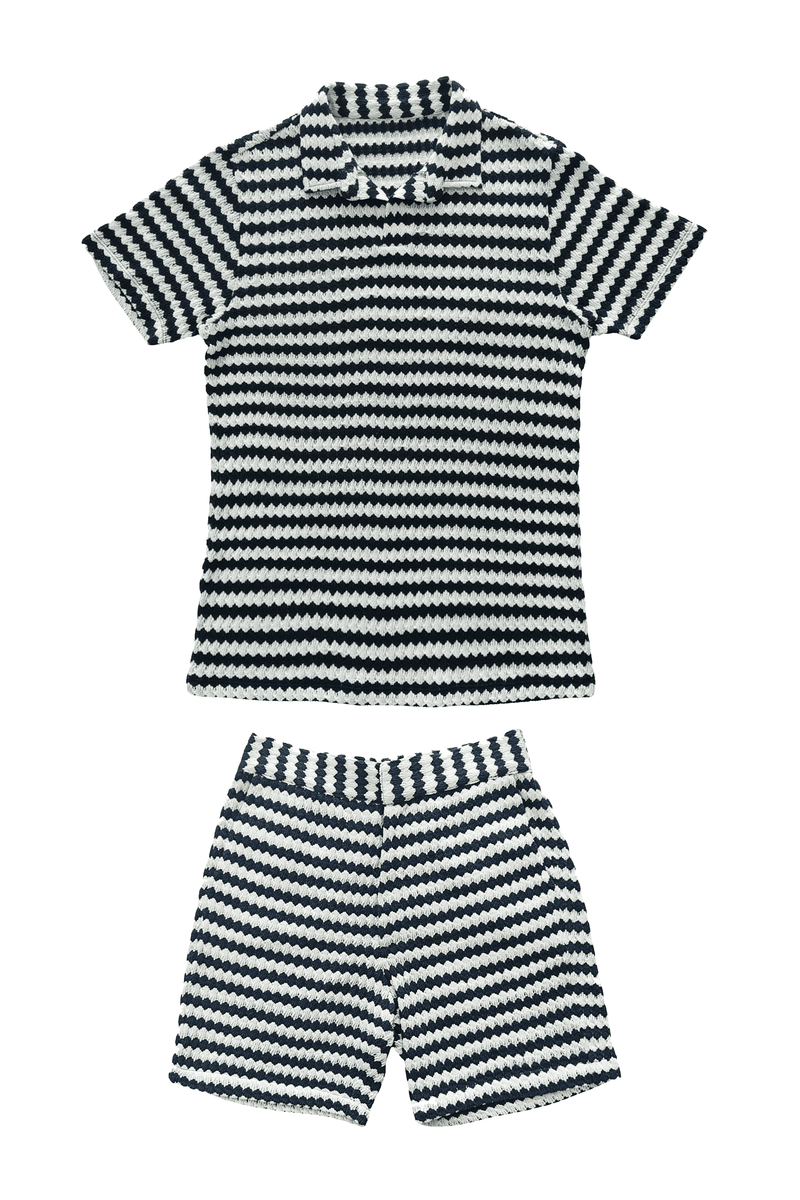 Stripe Knit Shorts Set – dash and dot