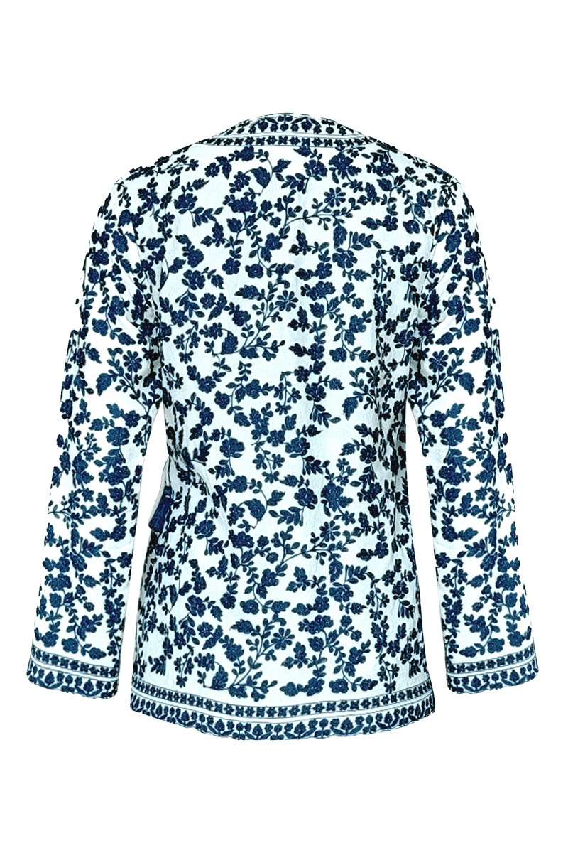 dash and dot - Ari Stitch Front Overlap Top