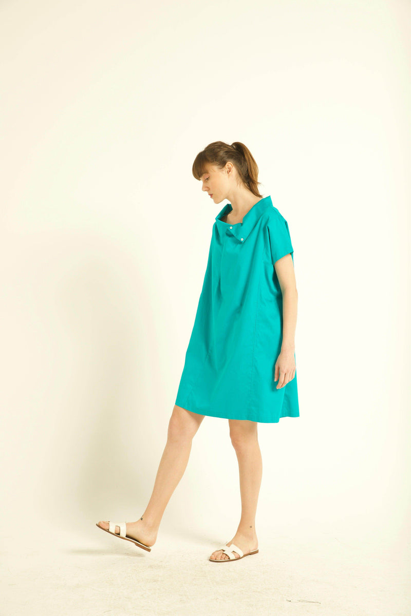 dash and dot - Off-Center Placket Mini